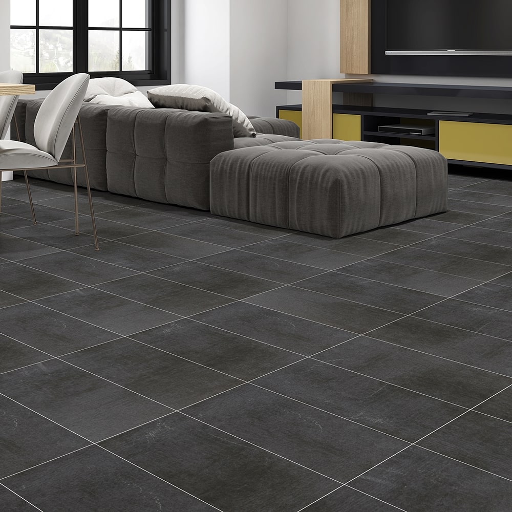 Concrete Look Porcelain Tile To Create A Seamless Aesthetic