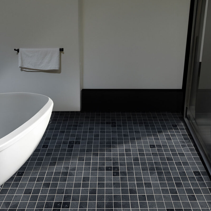 Paint It Black: The 17+ Newest Trends in Black Tile Designs | Stone ...